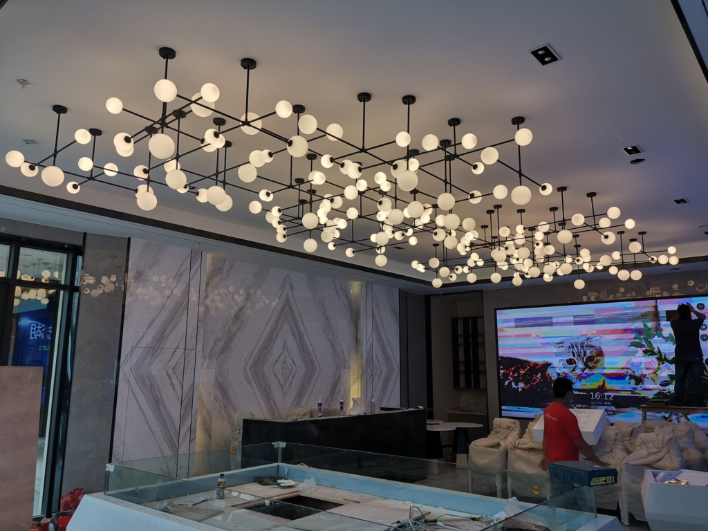 Custom Luxury Lobby Lighting- Leds Bright Lighting Factory